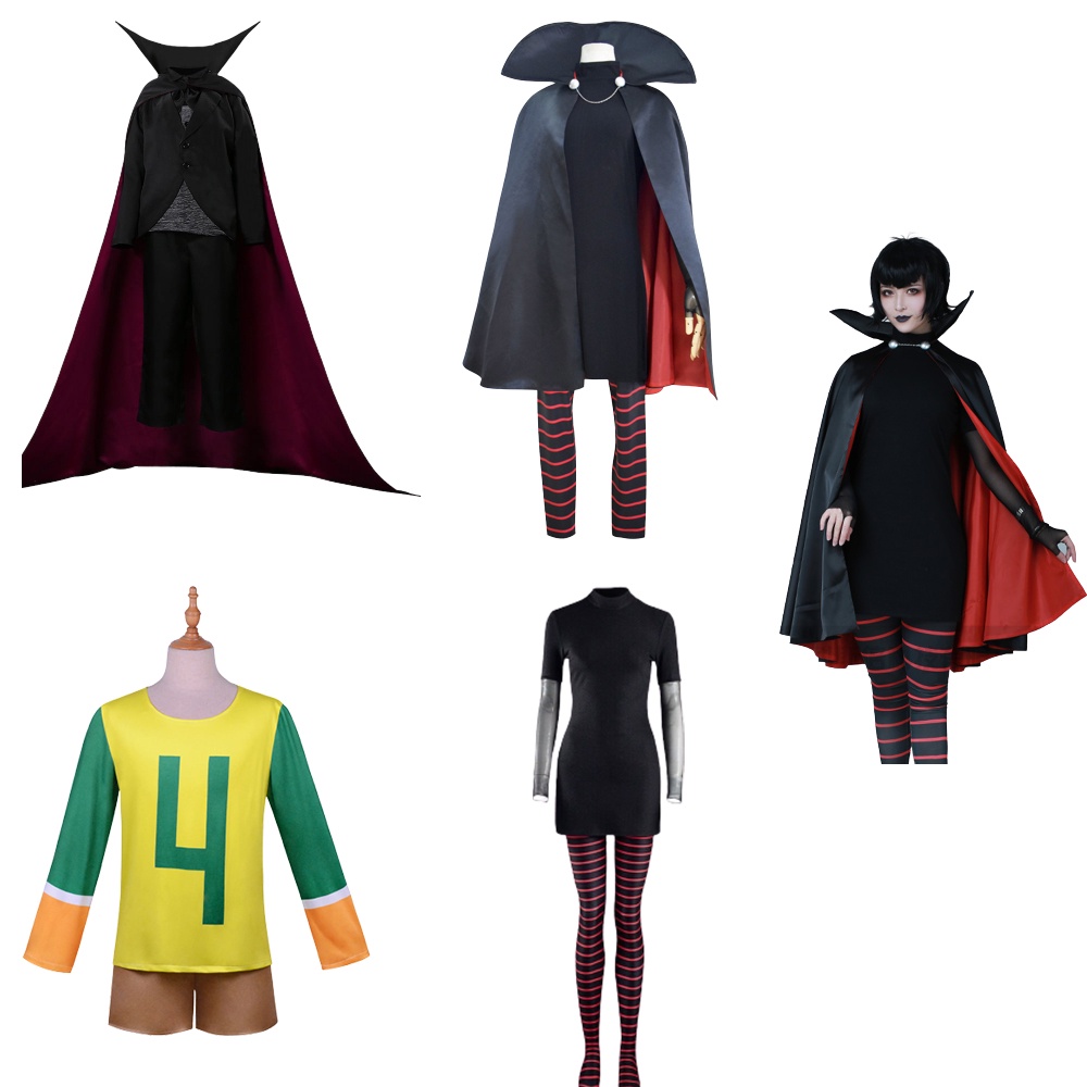 Kids Mavis Dracula Jonathan Vampire Outfit Halloween Cosplay Set ...