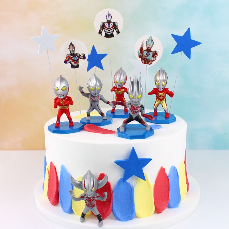 6PCS/Set Ultraman 7cm Superman Model Kids Action Figure Toys Gifts ...