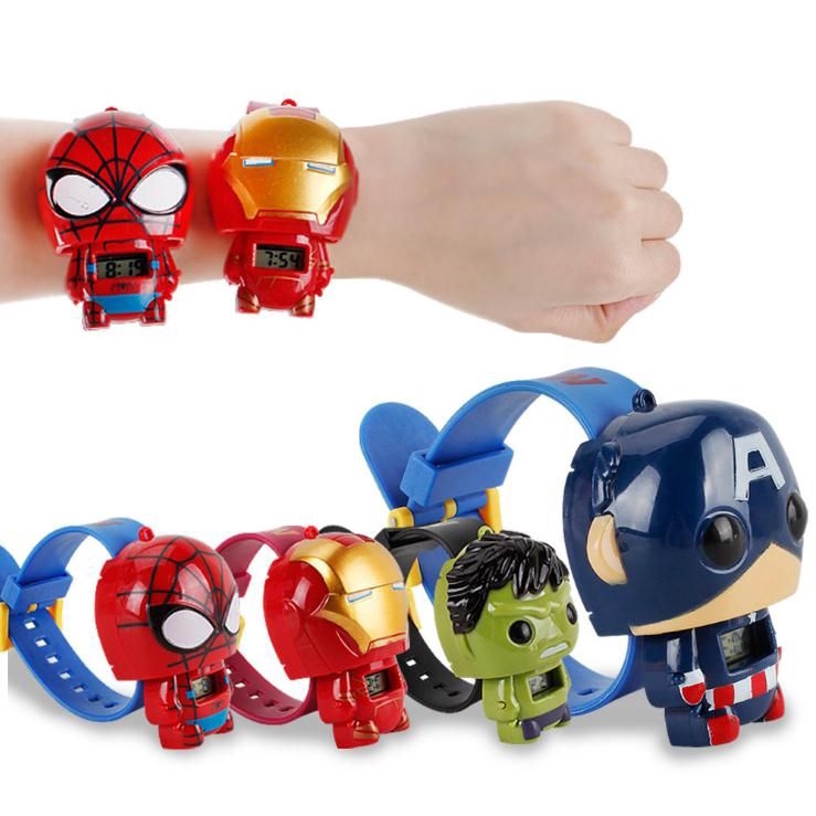 Superhero Children's digital Watch/iron man spiderman Captain America ...