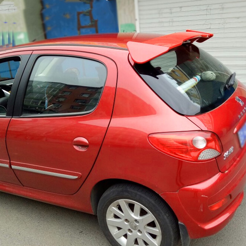 Use For Peugeot 206 207 Spoiler ABS Plastic B Style Carbon Fiber Look ...