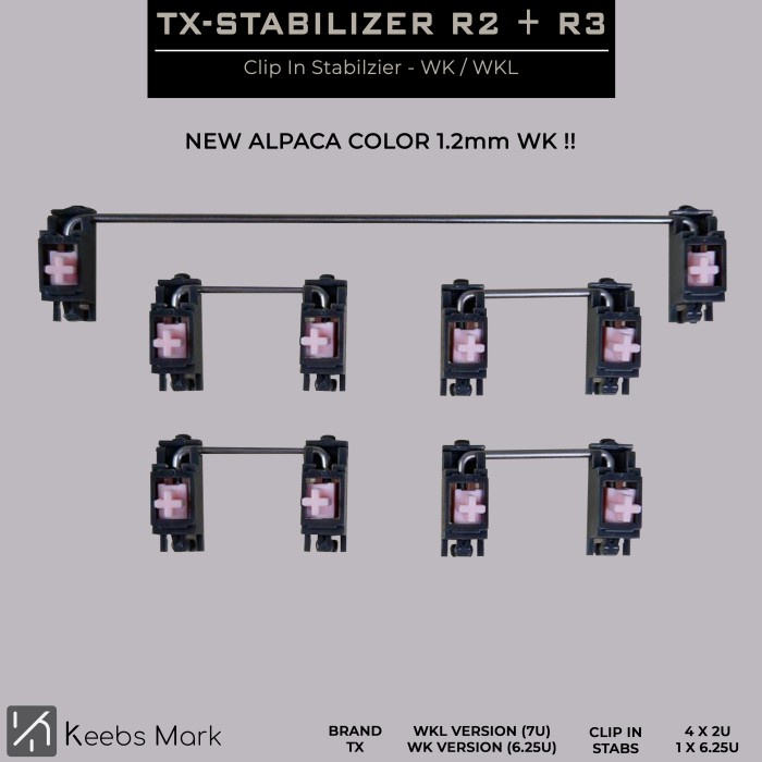 Tx Keyboard - Stabilizer Clip In Mechanical Keyboard | Shopee Malaysia