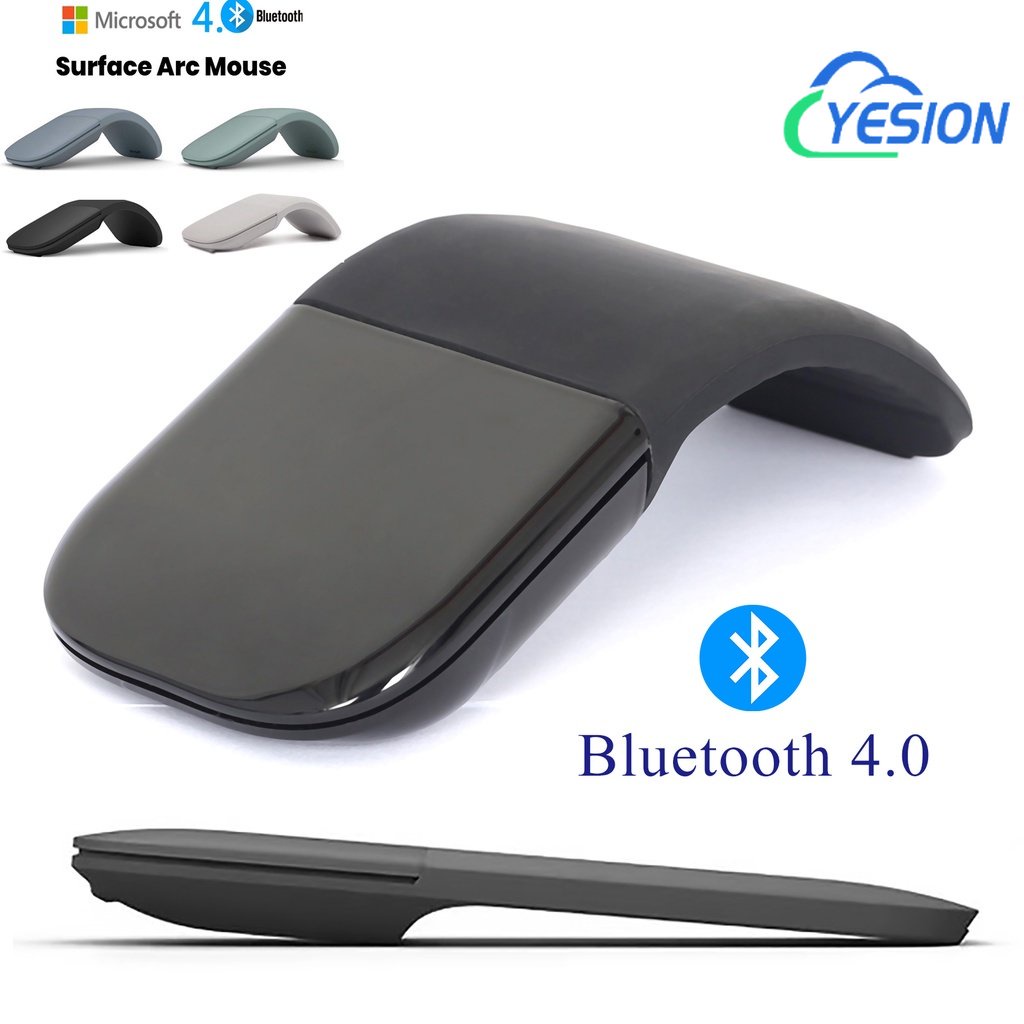 Bluetooth Wireless Mouse Arc Touch Mice Ultra Thin Computer Optical ...