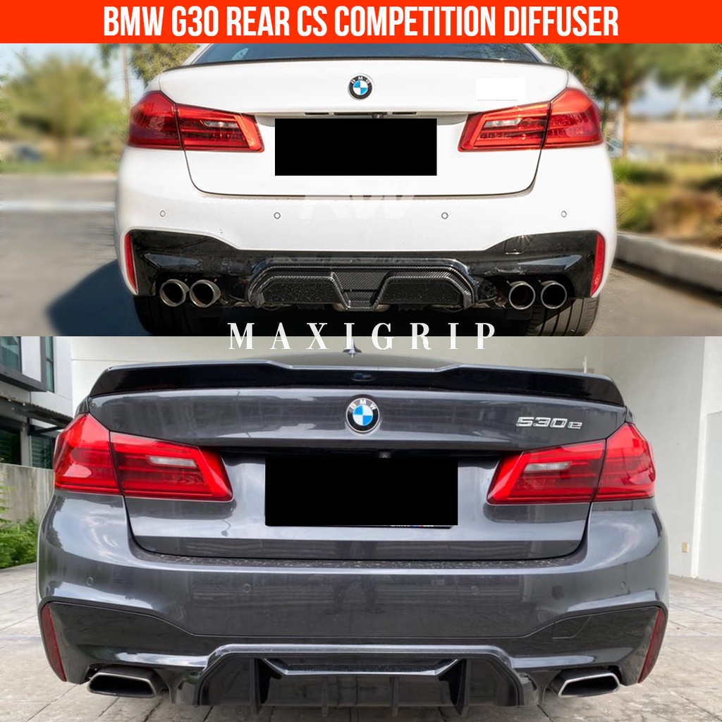 BMW G30 5 series MP M5 rear diffuser lip M5 Competition style diffuser ...