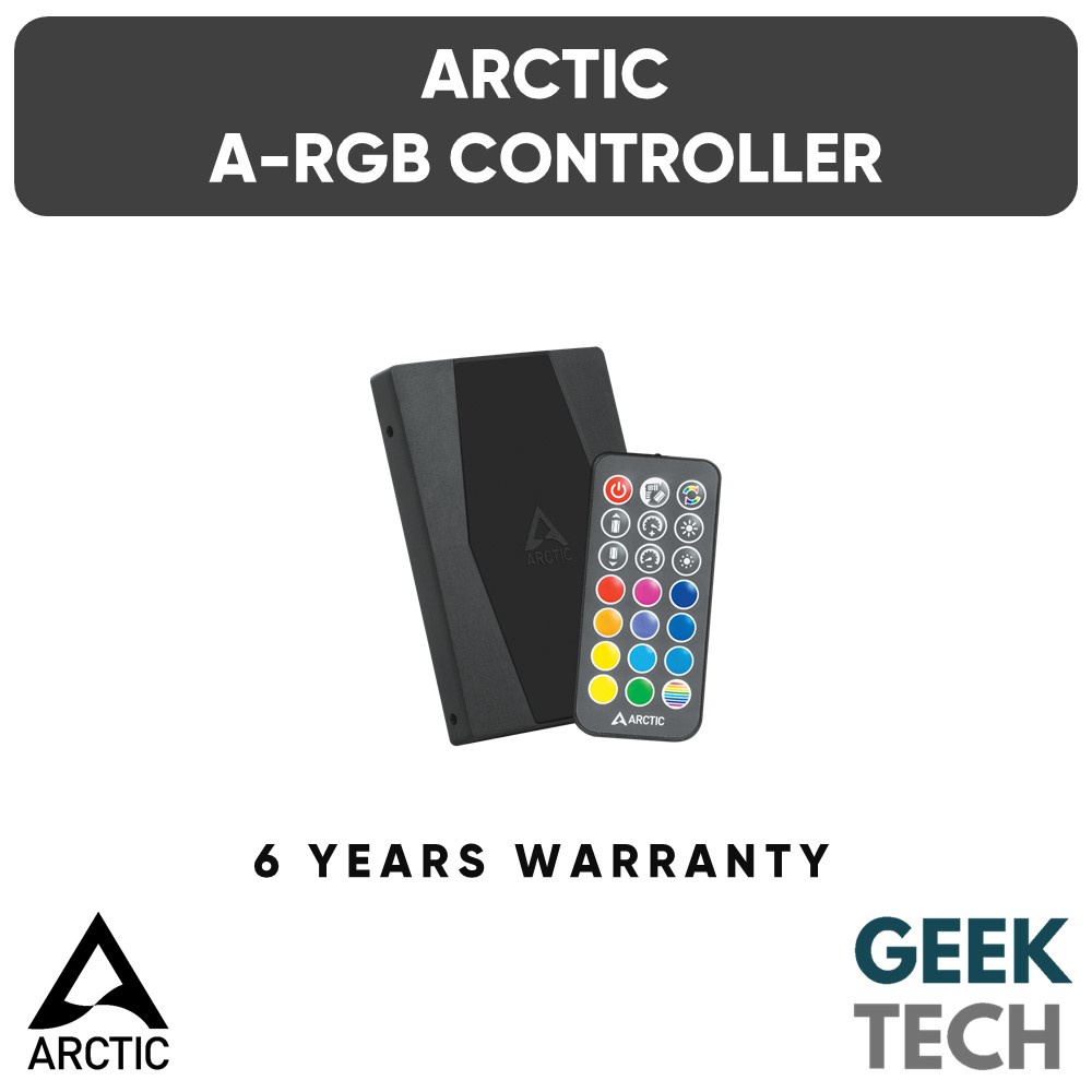 ARCTIC A-RGB Controller with RF Remote - Convert 12V 4-pin RGB to 5V 3 ...