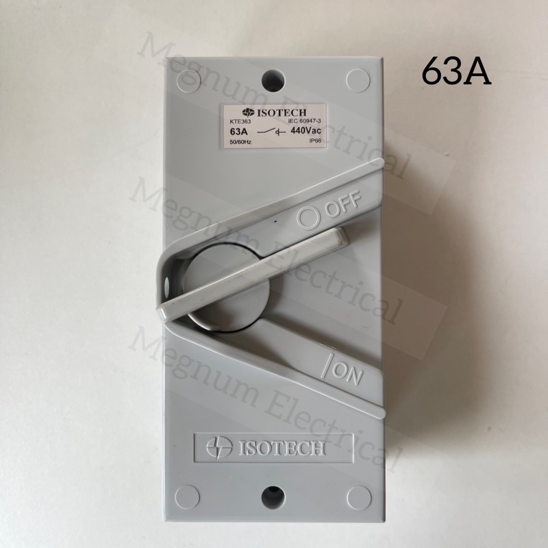 ISOTECH Weatherproof Enclosed Isolator 3P ｜20A/35A/63A｜ | Shopee Malaysia