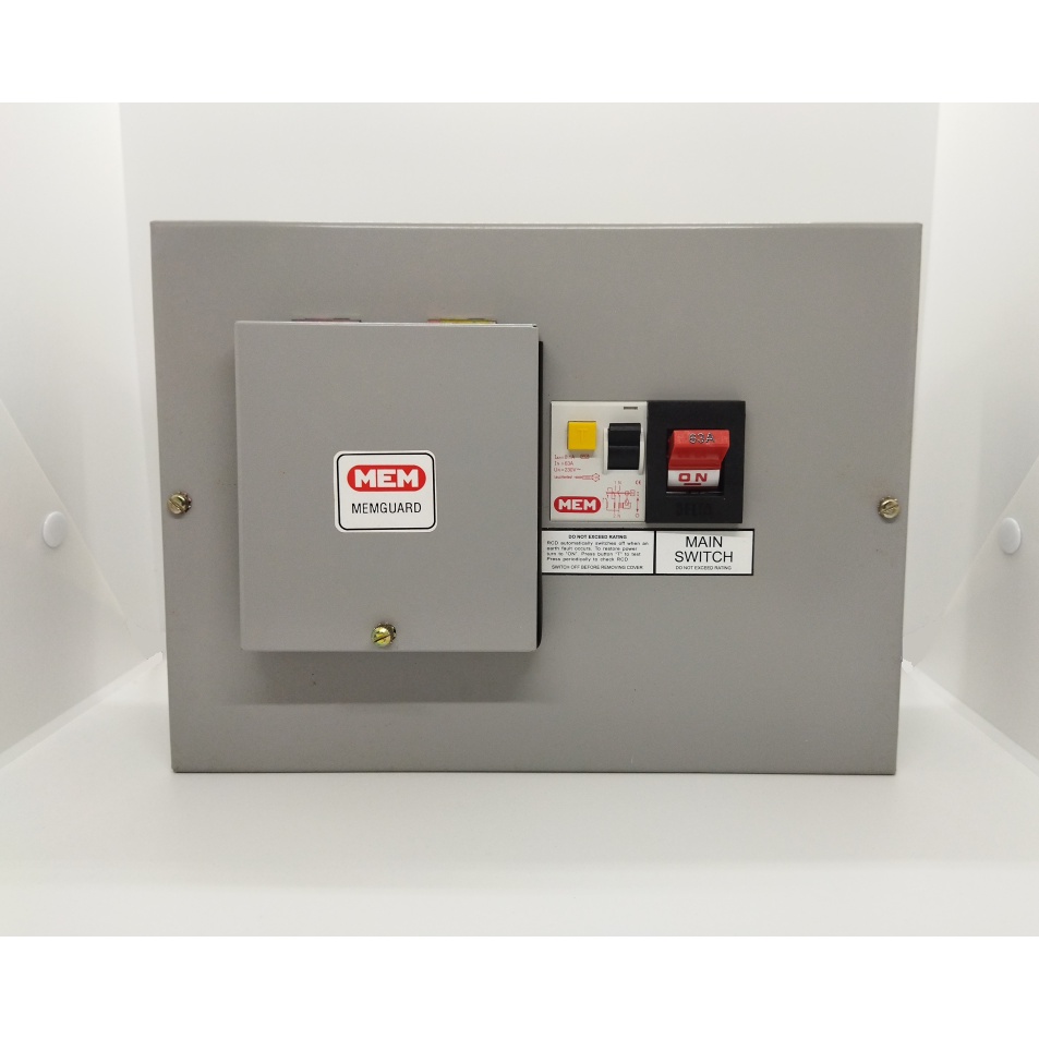 (4 MCB) EATON/MEM Single Phase DB Box 63A 4DA6C Complete Set With 63A ...