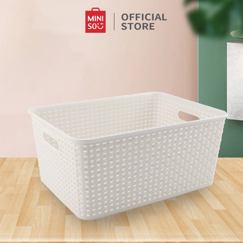 Miniso Multi-Purpose Storage Basket Stacking Basket Multi-Purpose ...