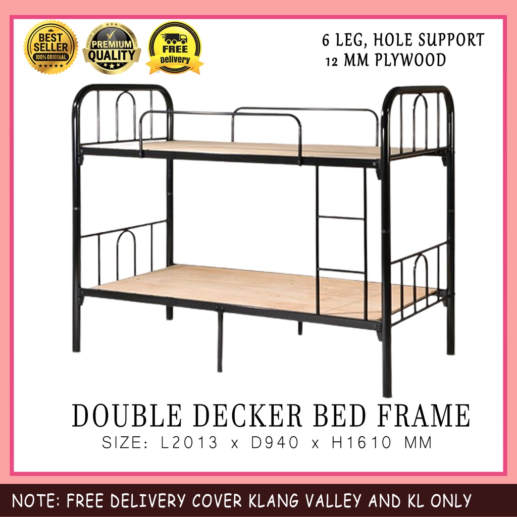 Steel Double Decker Bed Frame | Katil Bujang Besi Dua Tingkat | Katil ...