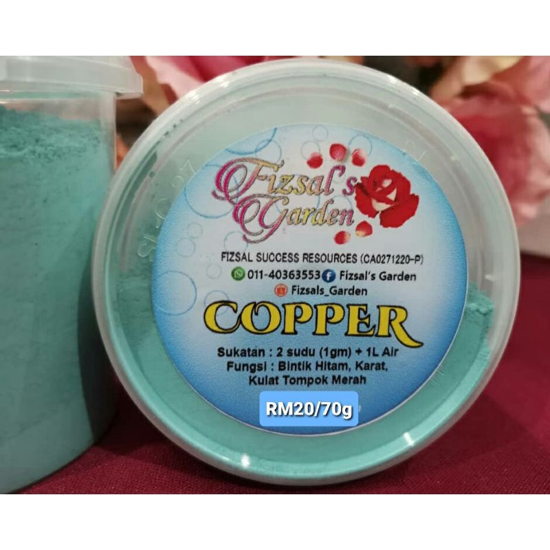 COPPER (Kawalan Kulat) - (Fungicides) fungus kulat tompok merah oren ...