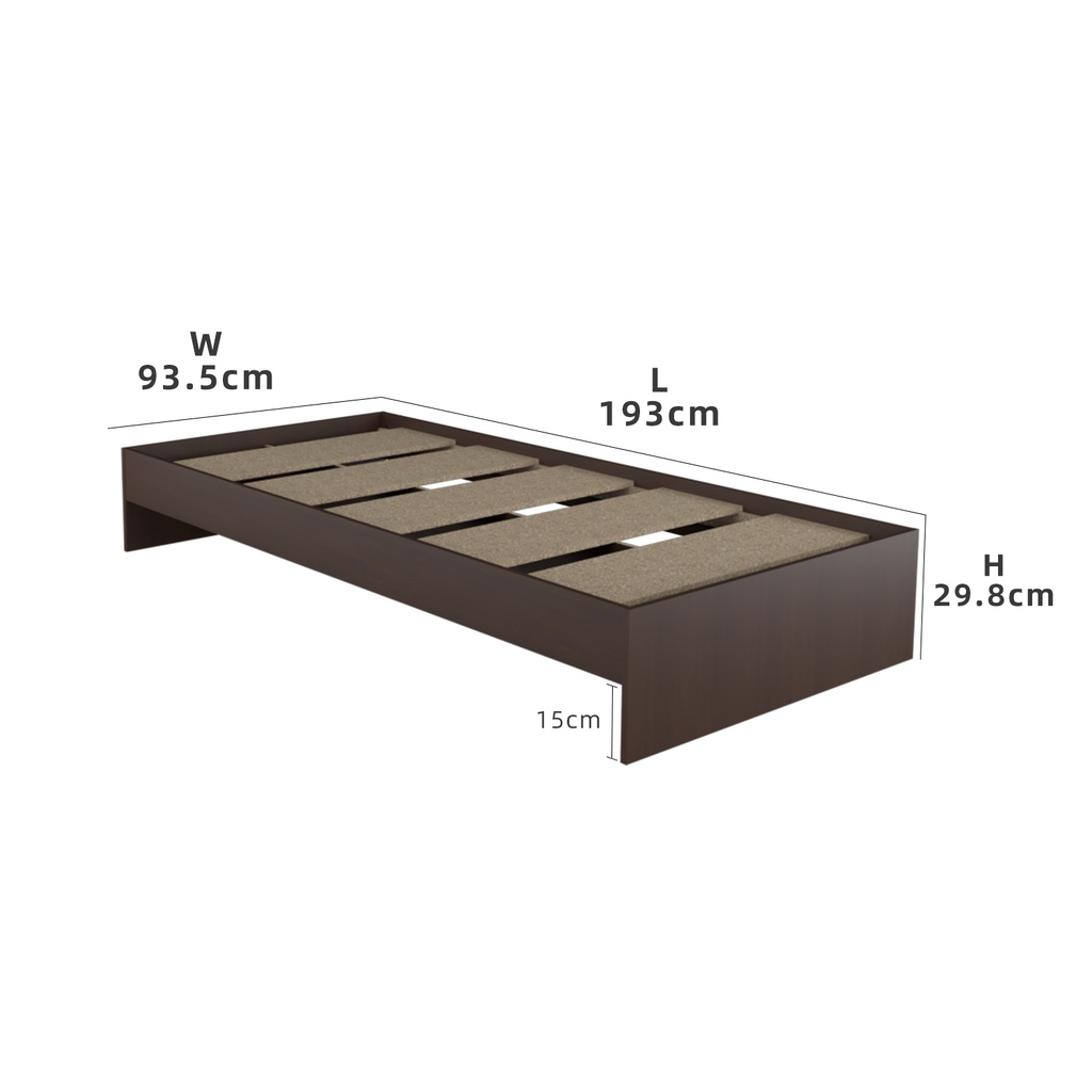 KitchenZ 3V Single Bed Frame Katil Besi Katil Kayu Katil Murah Powder ...