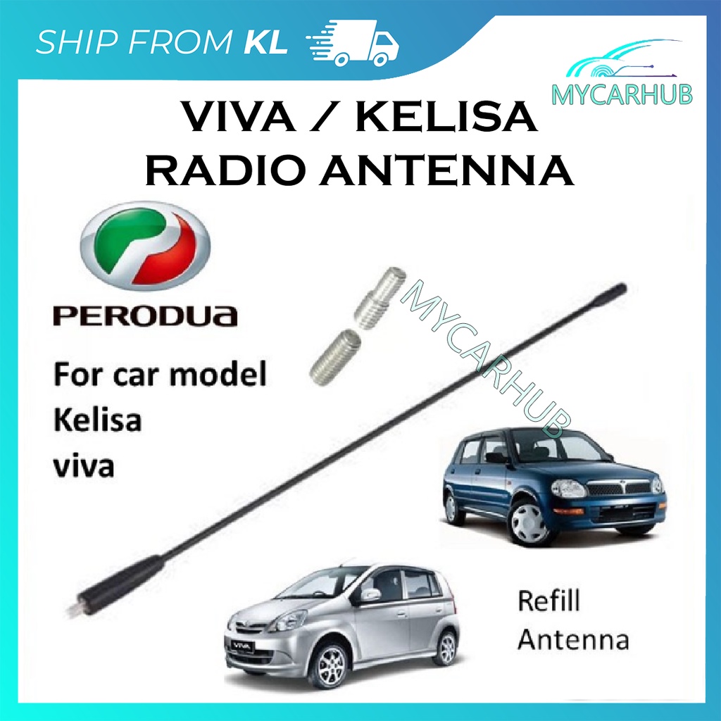 Perodua Kelisa Viva Car Antenna Replacement Part FM/AM Radio | Shopee ...