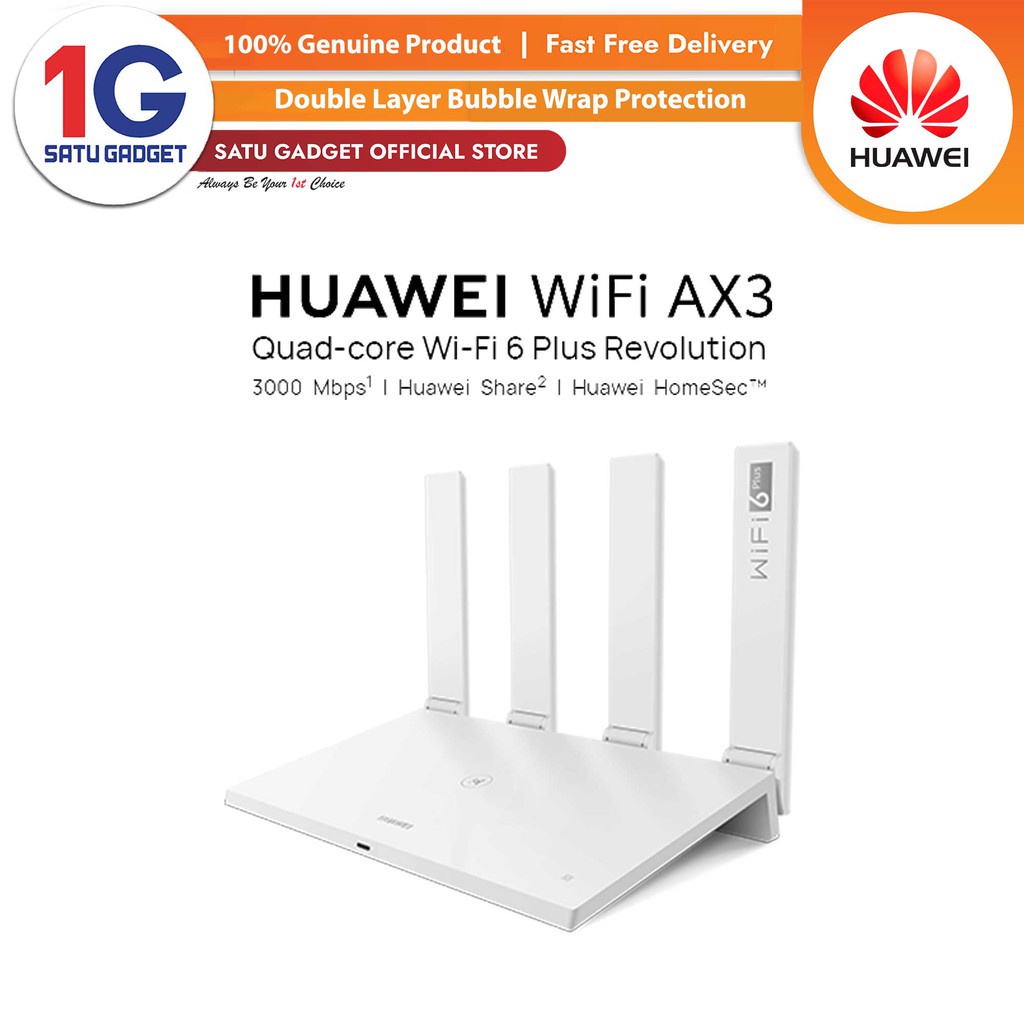 Huawei Wifi AX3 Quad-Core | Dual Core Wi-Fi 6 Plus Revolution Large ...