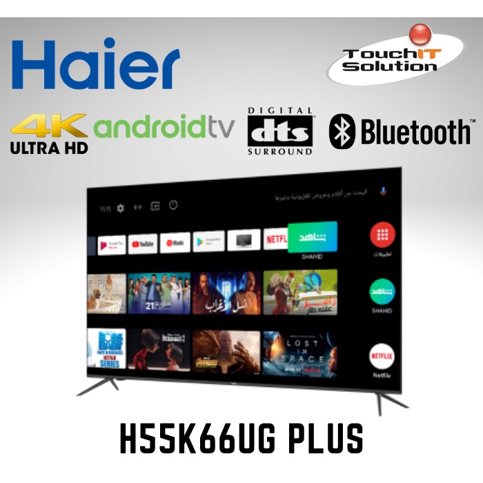 Haier 55" inch Android TV H55K66UGPlus 4K UHD H55K66UG Plus Google TV H ...