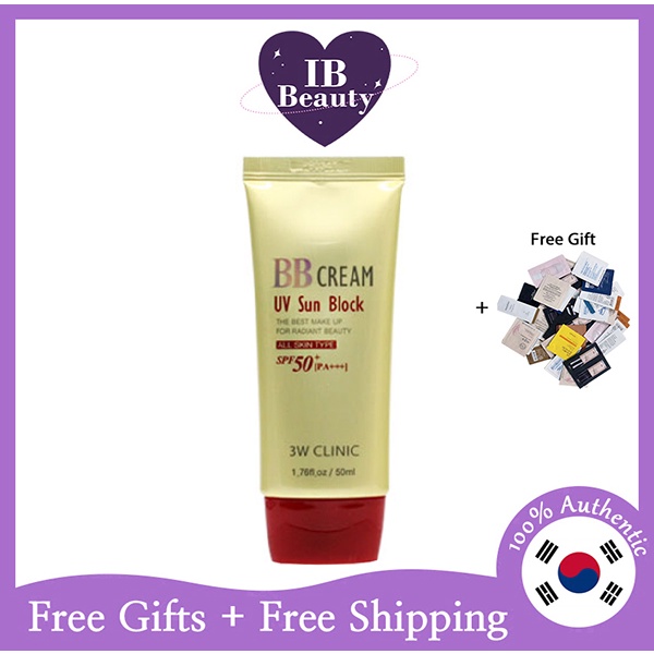 [3W CLINIC] UV Sun Block BB Cream 50ml | Shopee Malaysia