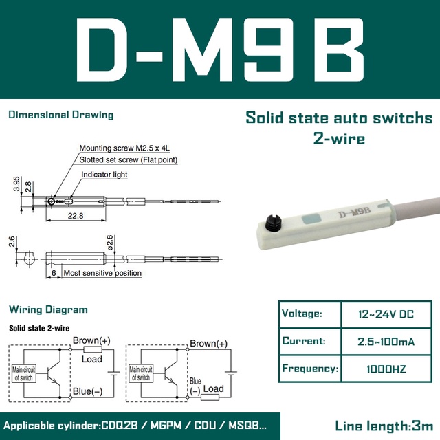 Magnetic switch sensor Reed auto switch D-A93 Z73 C73 A54 A73 Solid ...