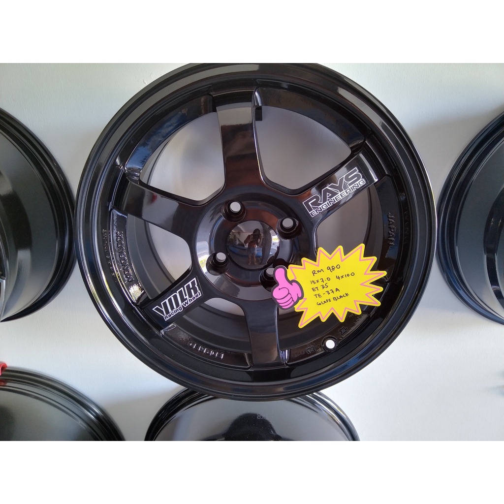 RAYS SPORT RIM TE37 15 INCH PRICE FOR 1 SET (4 PCS/ SET) | Shopee Malaysia