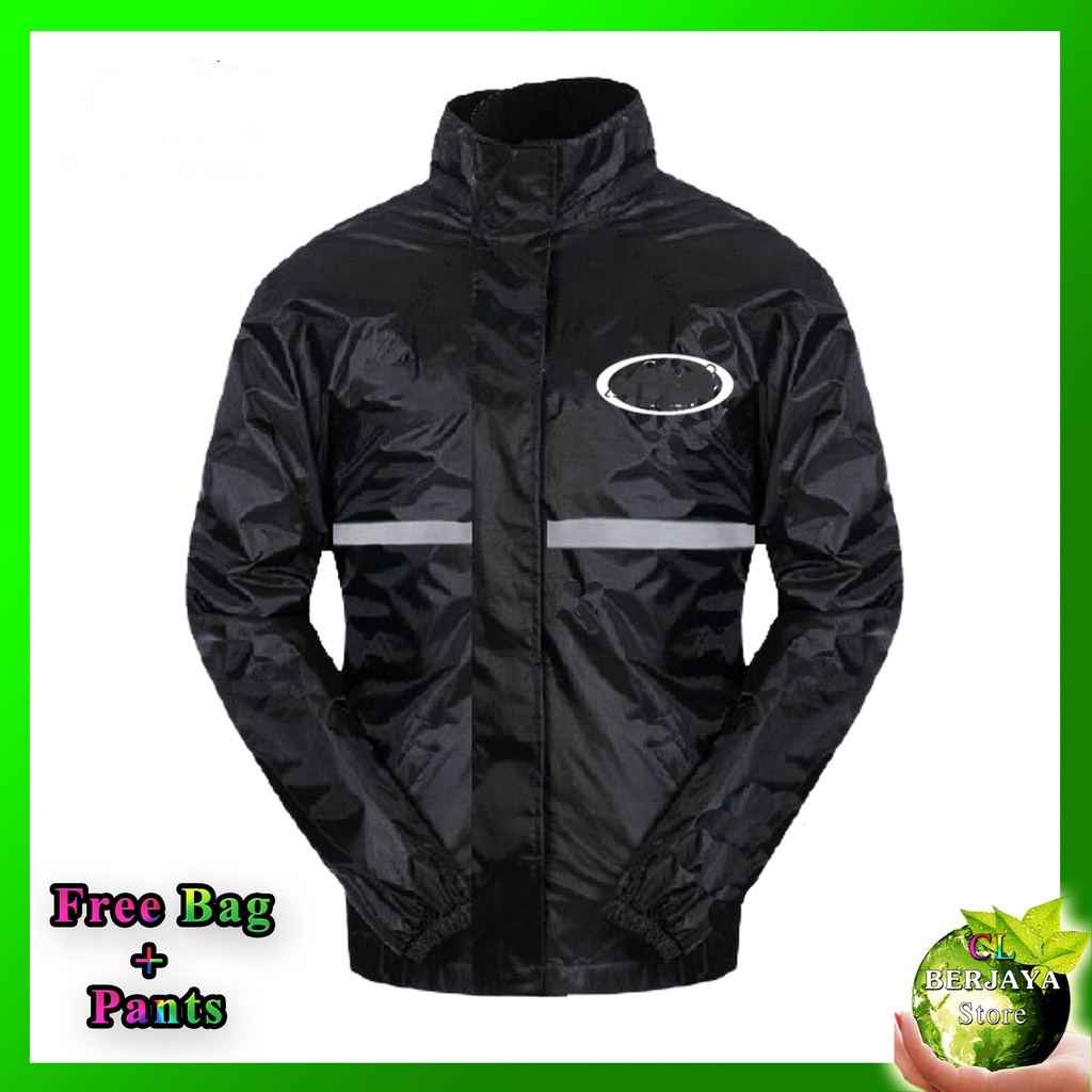 YAMAHA HONDA Raincoat 2 Layer Motorcycle Rain Coat Baju Hujan ...