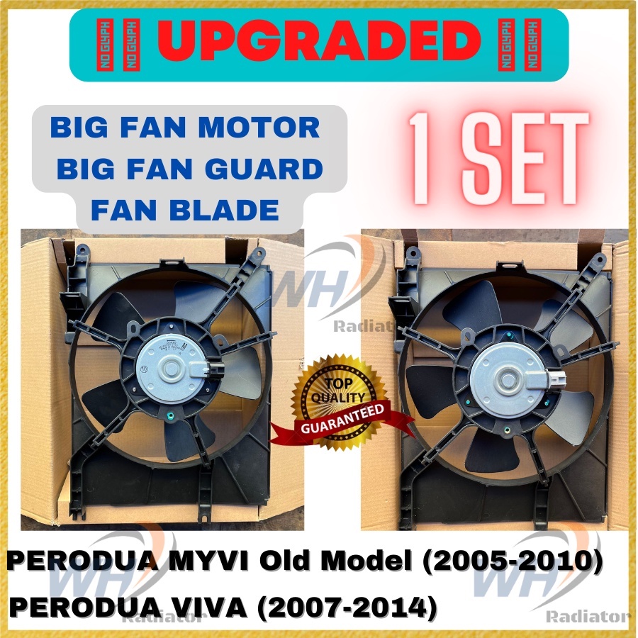 PERODUA MYVI OLD MODEL 05' / VIVA UPGRADED BIG FAN MOTOR SET BIG FAN ...