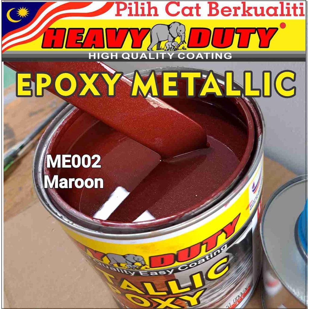 ME002 MAROON ( Metallic Epoxy Paint HEAVY DUTY ) METALLIC EPOXY FLOOR ...