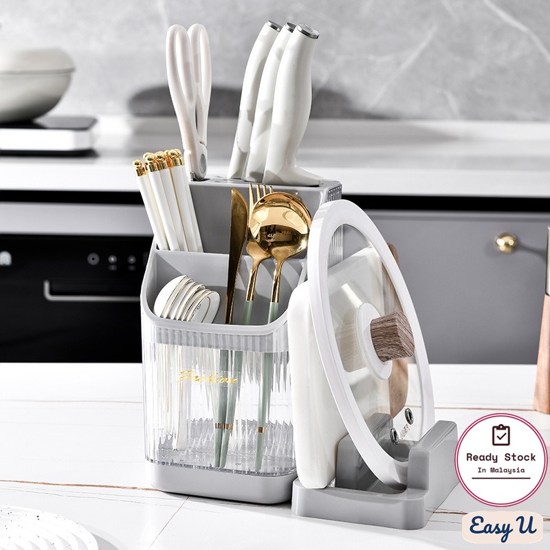 Multifunctional Kitchenware Rack Cutlery Utensil Holder Knife Pot ...