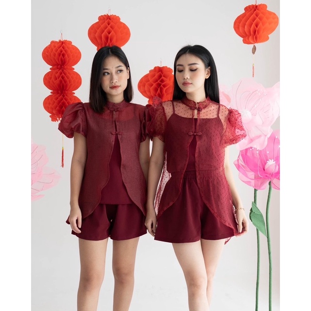 Iweargracie - Vivien Set / Women's Suit / Women's Shorts Set | Shopee ...