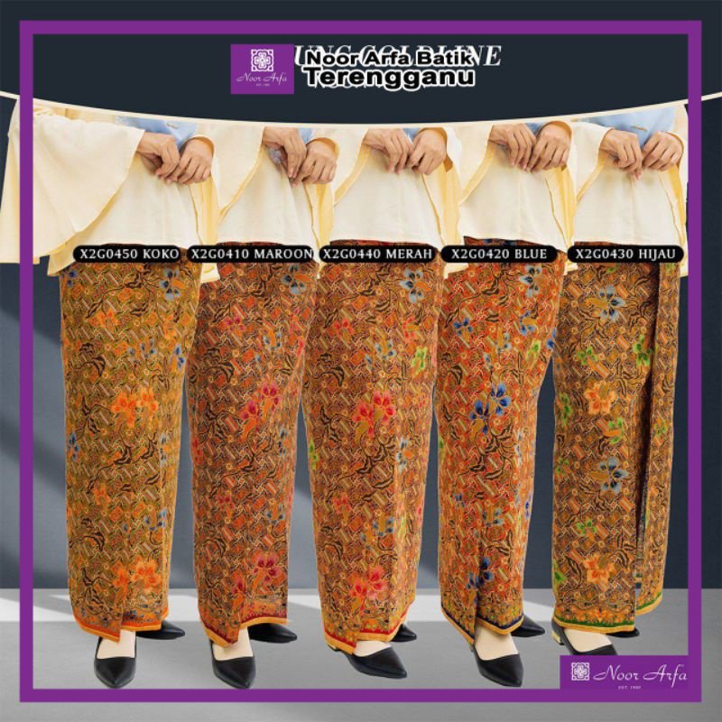 GOLDLINE NOOR ARFA BATIK TERENGGANU PREMIUM COTTON | Shopee Malaysia