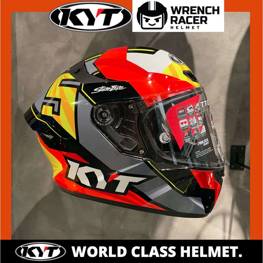 Helmet KYT TT-Course Flux Jaume Masia Full Face Helmet | Shopee Malaysia
