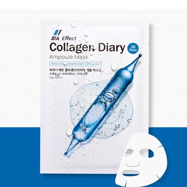 [Bia Effect] Collagen Ampoule Sheet Mask for Firming & Hydration 5sheet ...