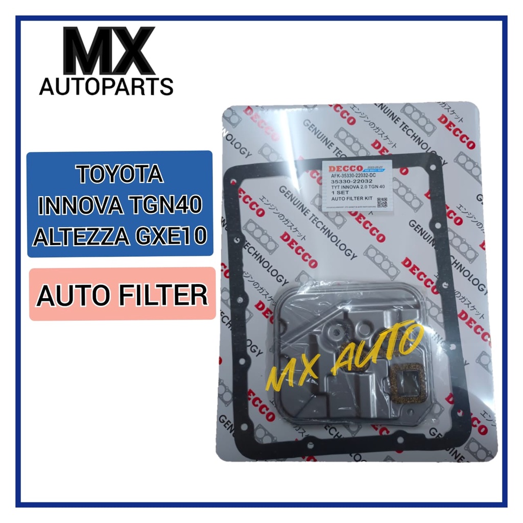 TOYOTA INNOVA TGN40 ALTEZZA GXE10 AUTO GEAR BOX FILTER KIT SET (35330 ...