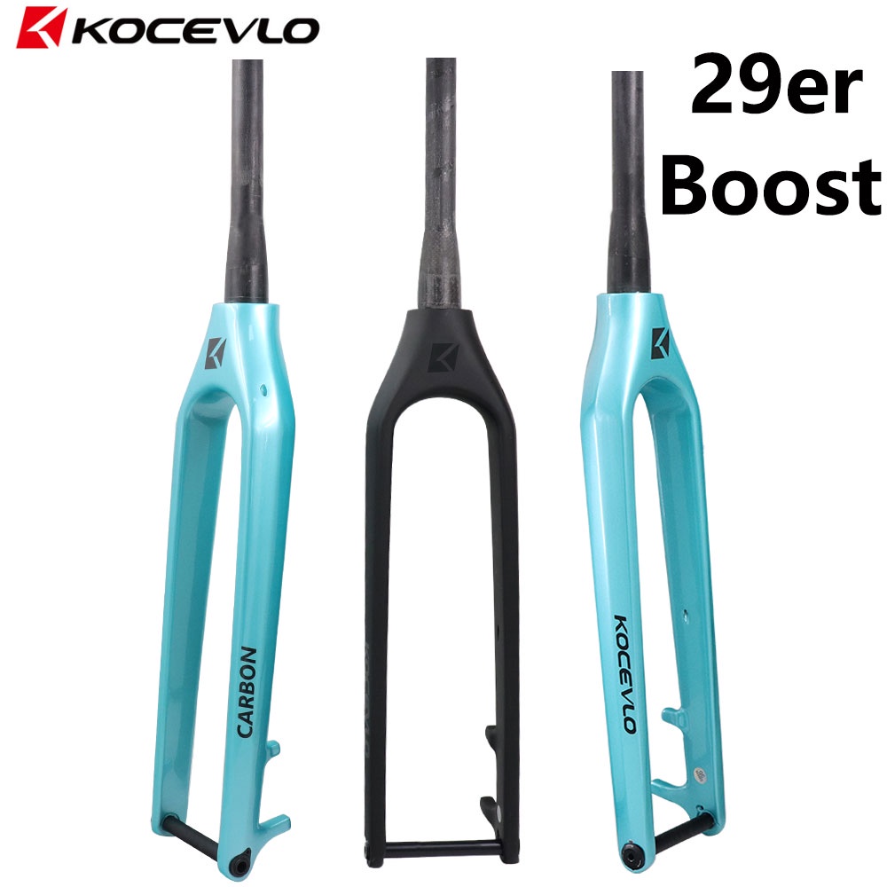 KOCEVLO Boost MTB Crabon Fork 29er 110*15mm Bike Rigid Disc Brake Fork ...