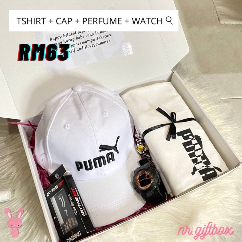 PREORDER 5-7 DAYS ‼️ SET TSHIRT + CAP + WATCH + POCKET PERFUME DASHING ...
