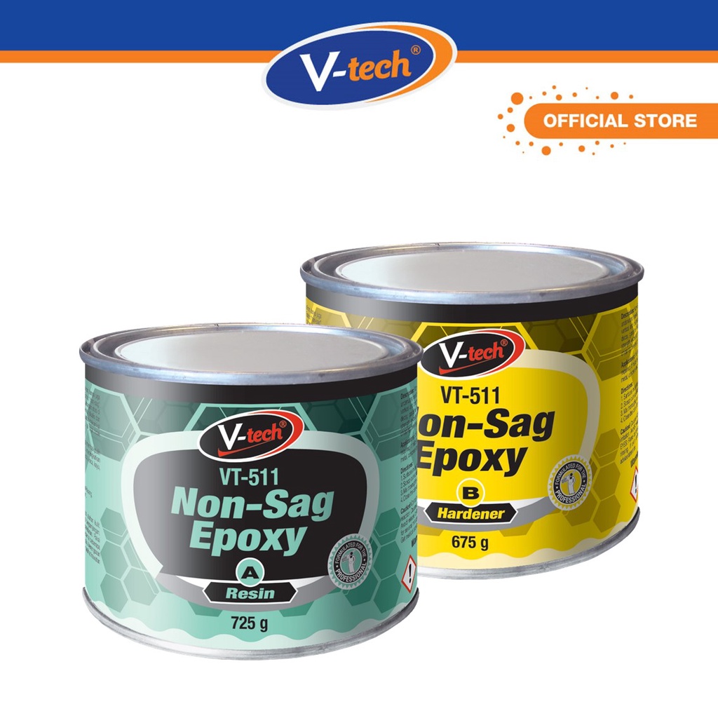 V-tech VT-511 Non-Sag Epoxy (1.4kg) (Yellow Ochre) (East Malaysia pls ...