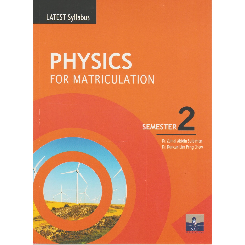 PHYSICS FOR MATRICULATION - SEMESTER 2 SAP | Shopee Malaysia