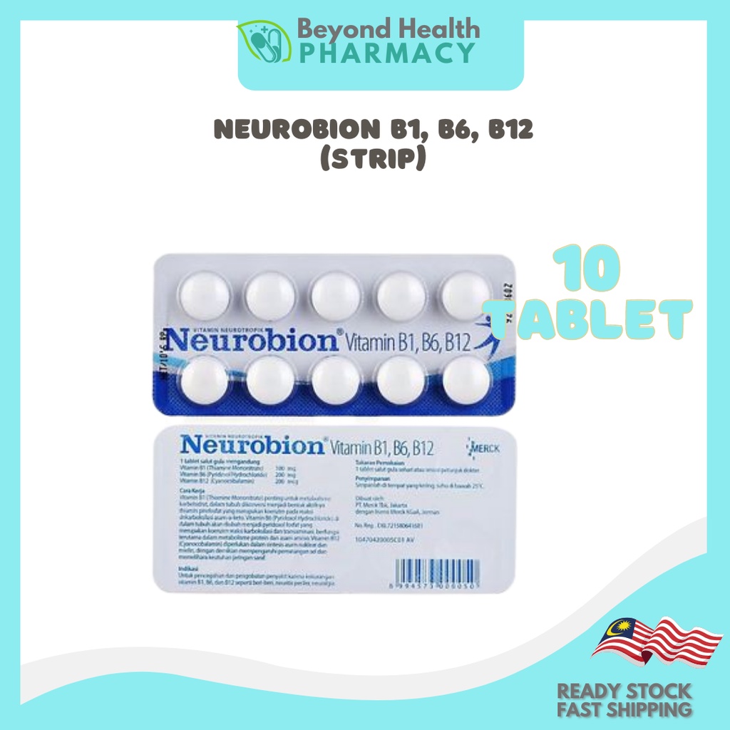 NEUROBION VITAMIN B1, B6, B12 (10 TABLET / STRIP) STRIP | Shopee Malaysia