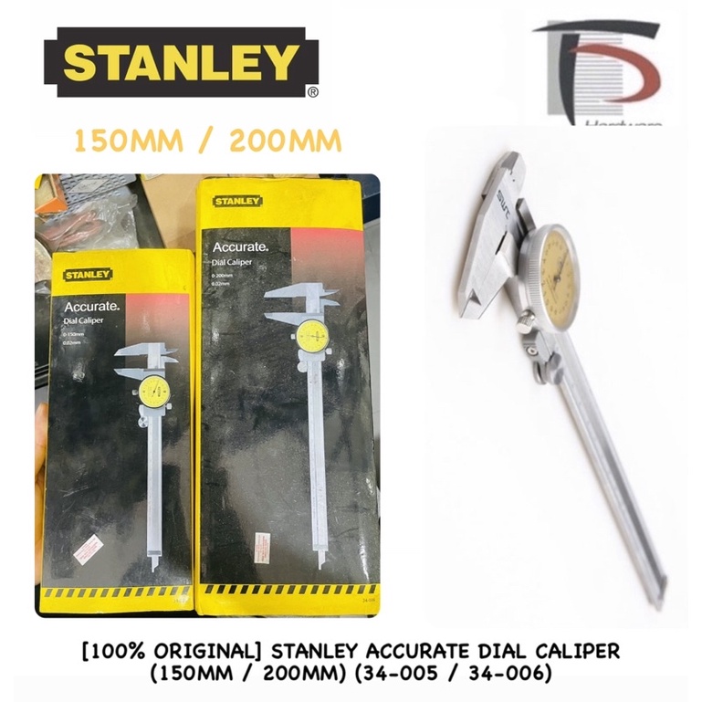 [100% ORIGINAL] STANLEY HIGH QUALITY ACCURATE DIAL CALIPER (150MM ...