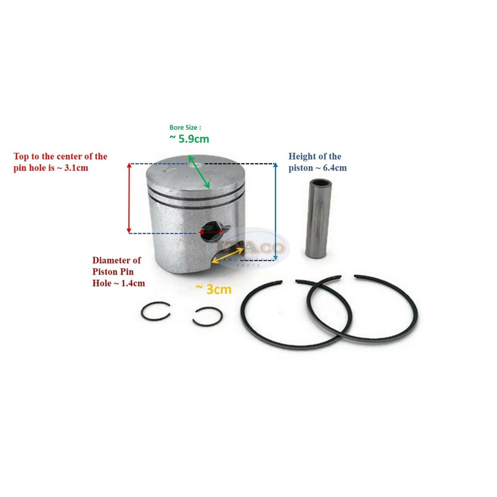 (12110-93120)Piston Set Kit Suzuki DT 9.9HP 15HP | Shopee Malaysia