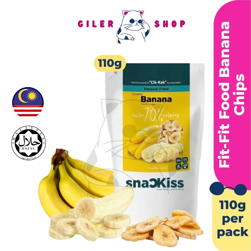 Banana Chips Vacuum-Dried Snack Fit-Fit Food (110g) | Shopee Malaysia
