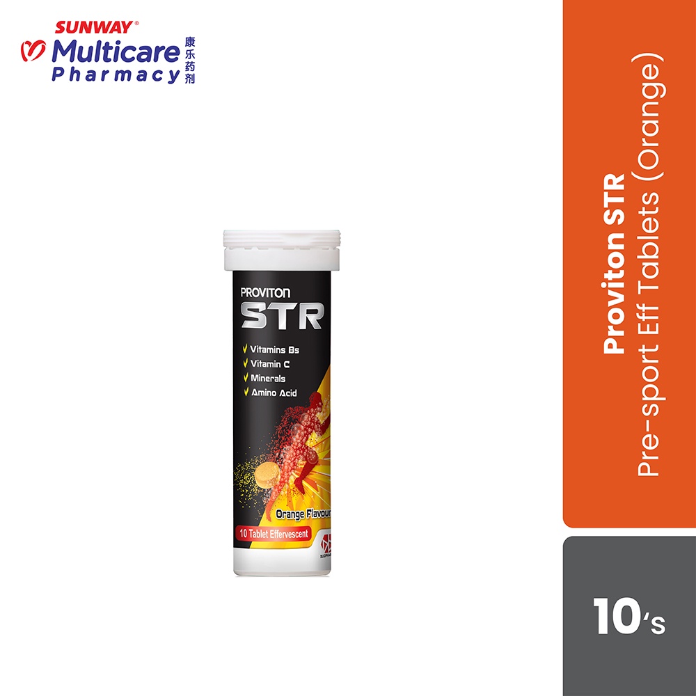 Proviton STR Pre-Sports Effervescent Orange Tab (10's) | Shopee Malaysia