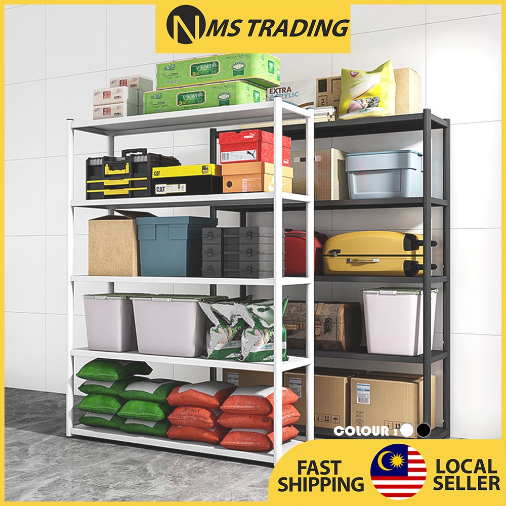 4&5 Layer Rack Boltless Rack Home Store & Warehouse Rack / Rak Besi ...