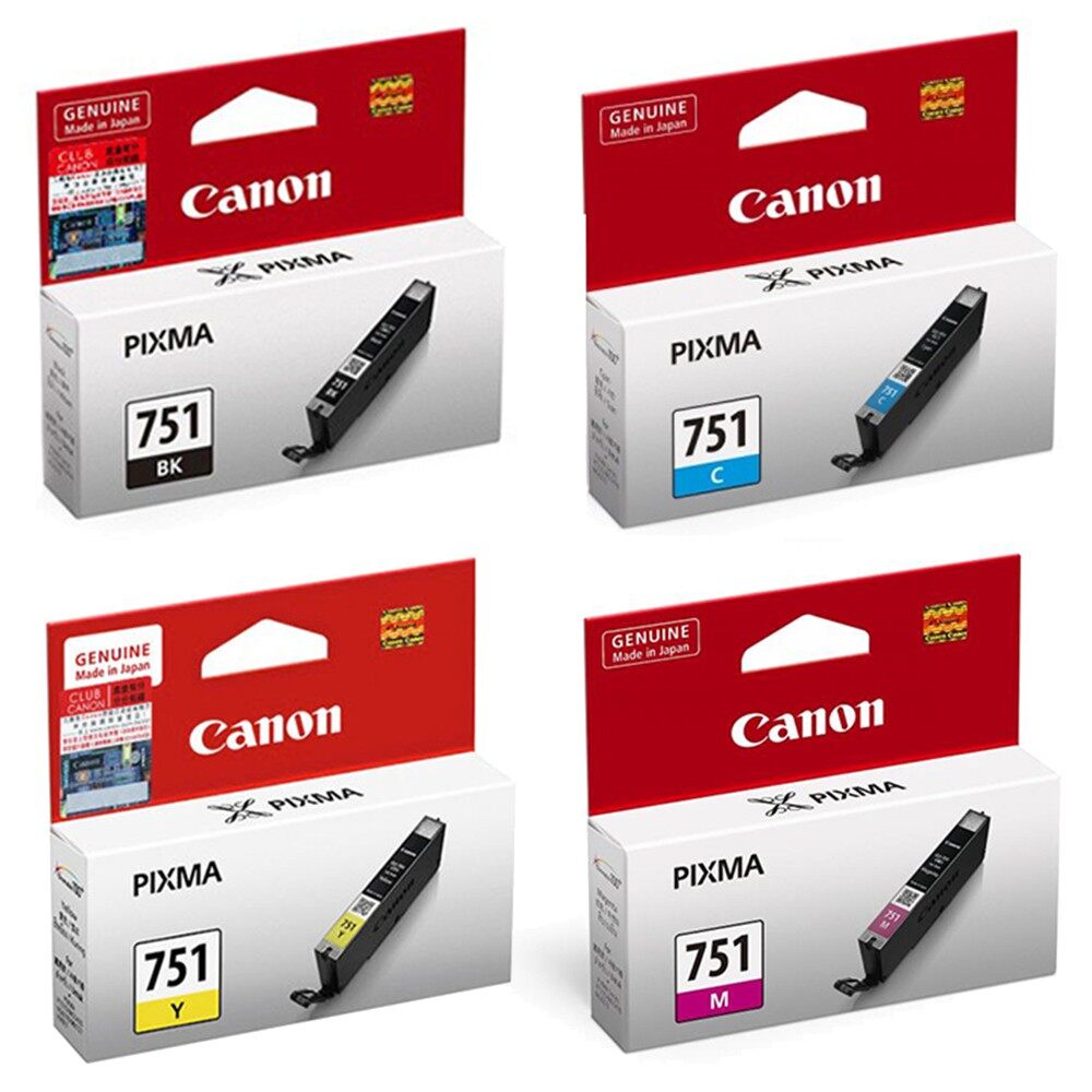 CANON PIXMA 750PGBK | CANON PIXMA 751 BLACK, CYAN, YELLOW, MAGENTA ...