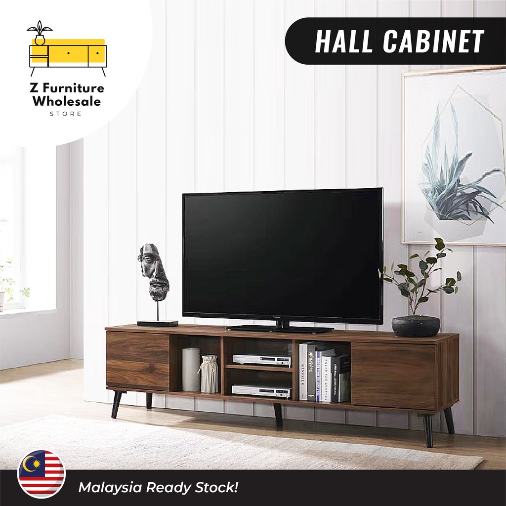 6ft TV Cabinet Stand Unit for TV Up To 70 Inch / Modern Mid-Century TV ...