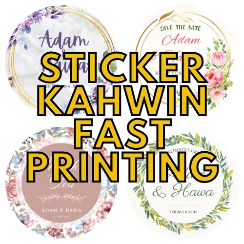 Sticker kahwin / Sticker Doorgift / Sticker Tunang / Sticker Cantik dan ...