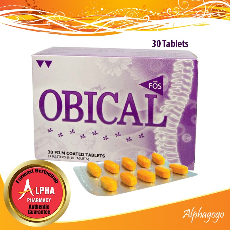 Obical Calcium Tablets (30 Film Coated Tablets) for pregnant women ...