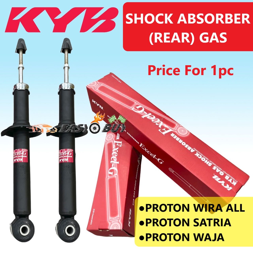 100% ORIGINAL) PROTON WIRA WAJA SATRIA PUTRA KAYABA EXCEL-G SHOCK ABSORBER REAR GAS BELAKANG KYB ...