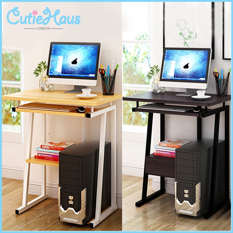 Cutiehaus Simple Nordic Computer Desk Table With Keyboard Drawer CPU ...