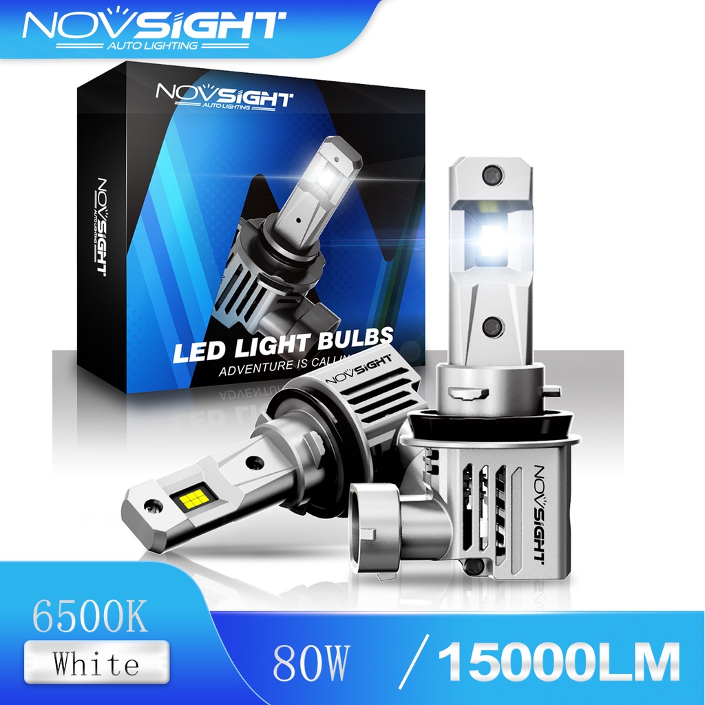 Novsight N66 Car H11LED Headlight 1:1 design in-line headlight 80W 15000LM 6500K Super Bright ...