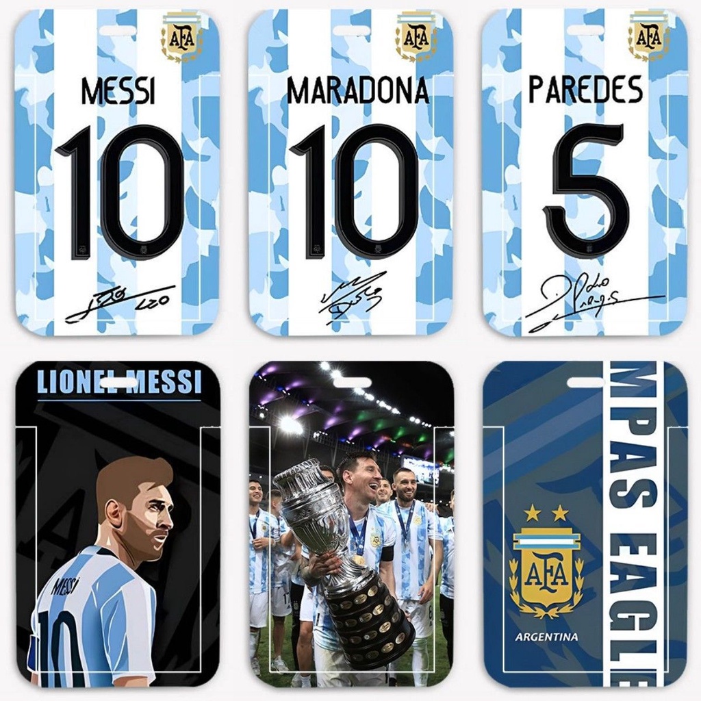 World Cup Argentina Olympia Messi Custom Student School ID Card Holder ...