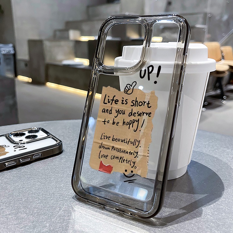 Inspirational English Label for iphone 16 15 14 pro max 13 Pro Max i13 ...