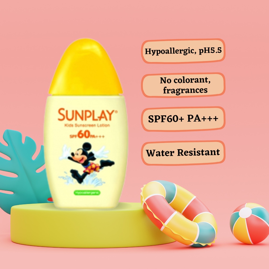 SUNPLAY Water Kids Sunscreen Lotion Disney SPF60+ PA+++ 35g | Shopee ...