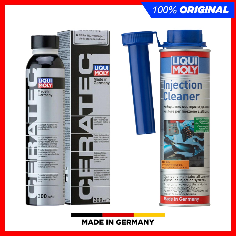 (2 IN 1 ADDITIVES) Liqui Moly CERATEC 300ml + INJECTION CLEANER 250ml ...